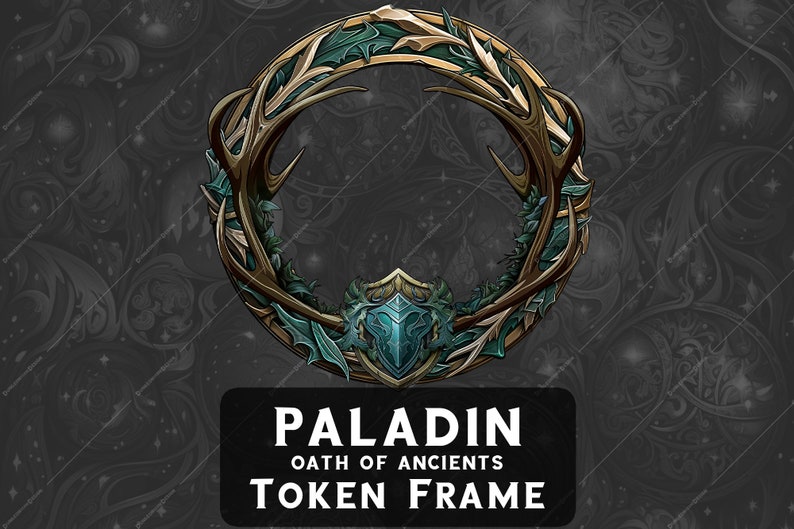 Paladin Oath of Ancients Token Frame for Roll20 Token Border for Dnd ...