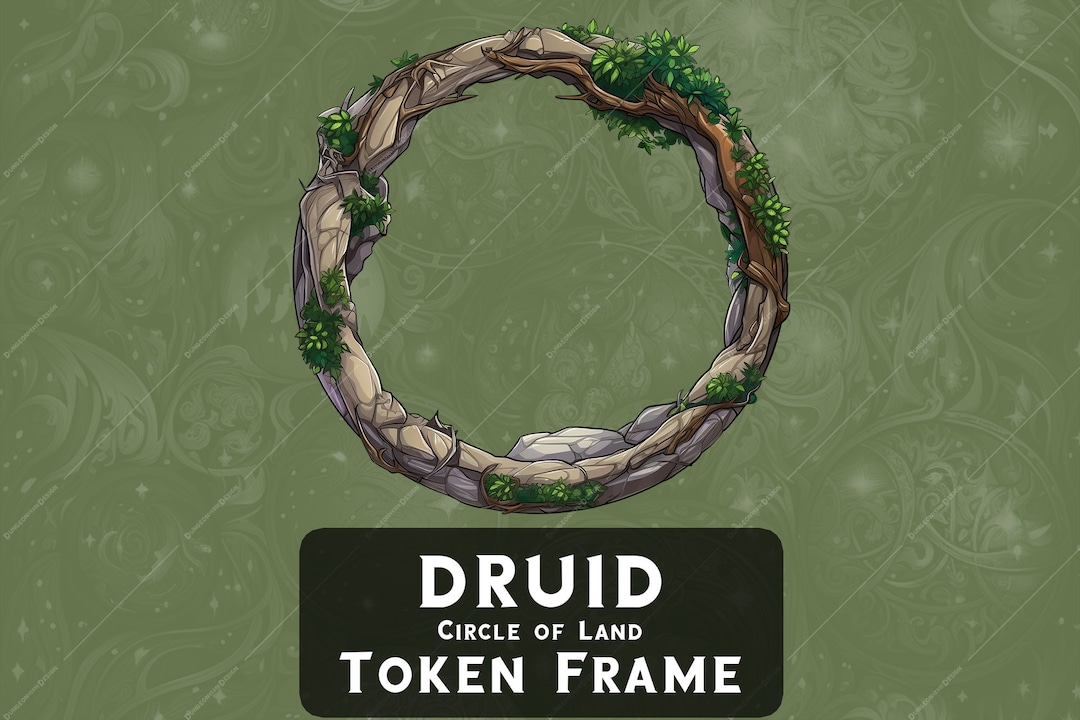 Druid Circle of Land Token Frame DND Roll20 Token Border for Dnd ...