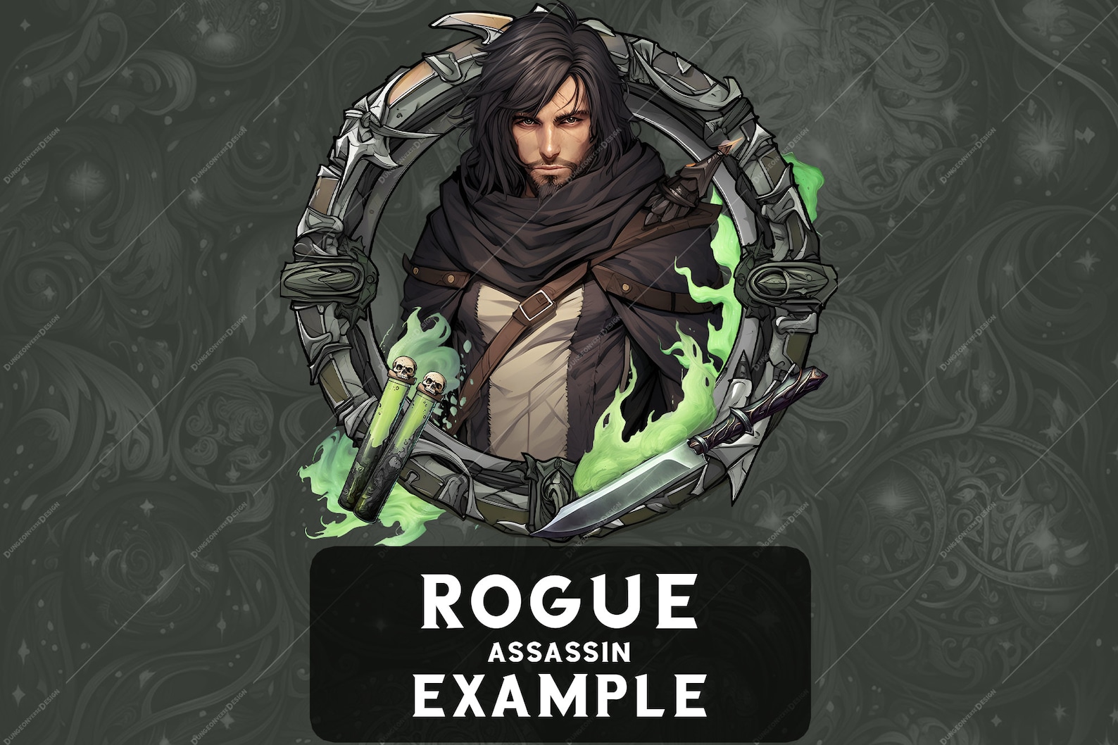 Rogue Assassin Token Frame for Roll20 Token Border for Dnd Tabletop ...