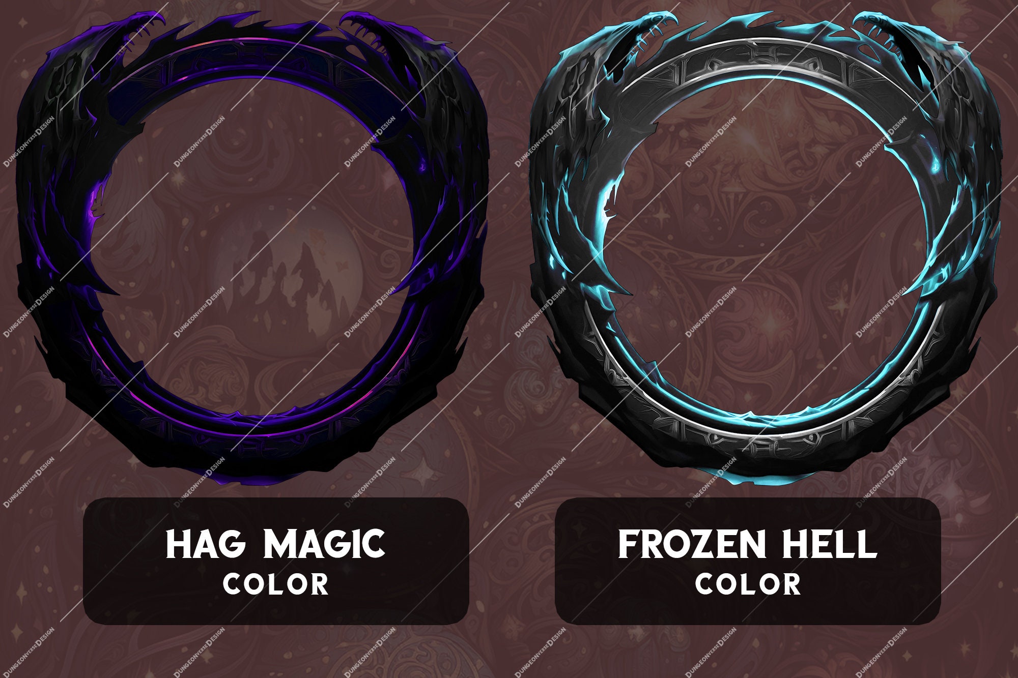 Warlock Fiend Patron Token Frame Dnd for VTT Roll20 Token - Etsy