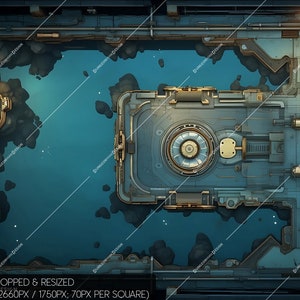 RPG Battlemap: Forgotten Ocean Heart Dnd Battle Map for Roll20 Sunken ...