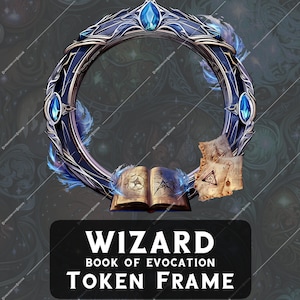 Wizard School of Evocation Token Frame for Roll20 Token Border - Etsy