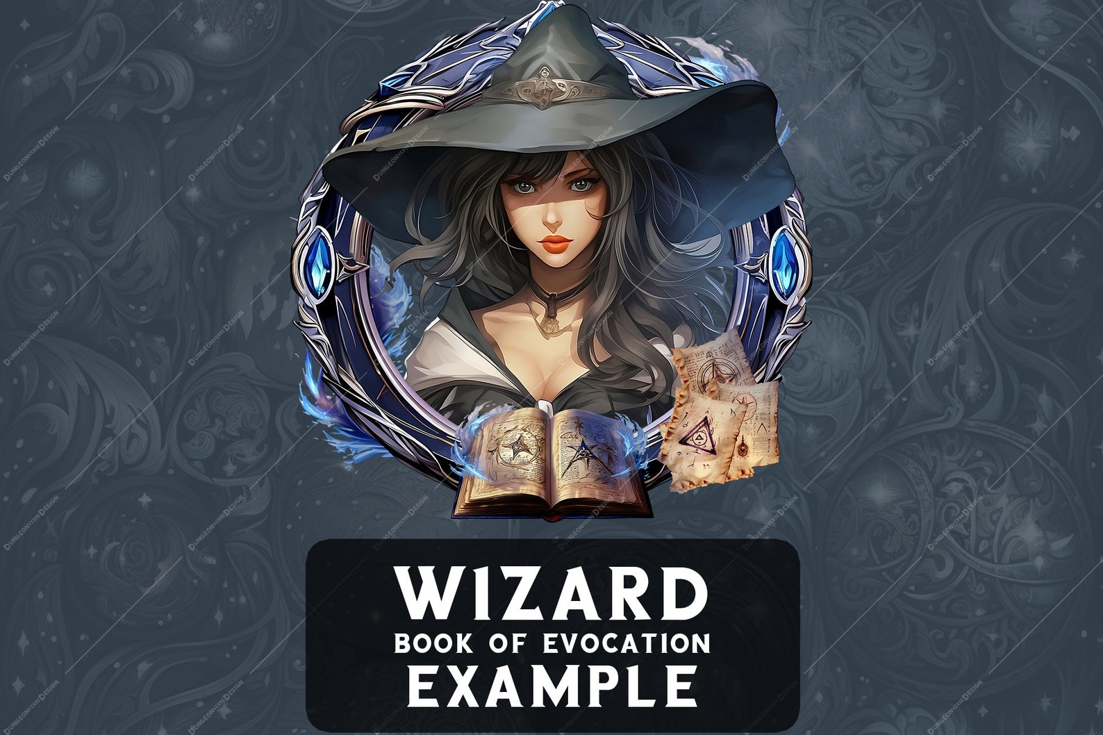 Wizard School of Evocation Token Frame for Roll20 Token Border Dnd ...