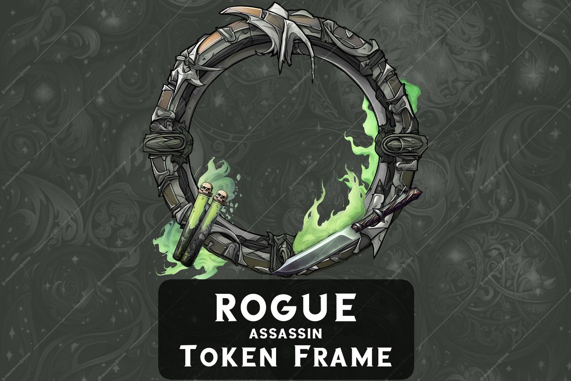 Rogue Assassin Token Frame for Roll20 Token Border for Dnd Tabletop ...