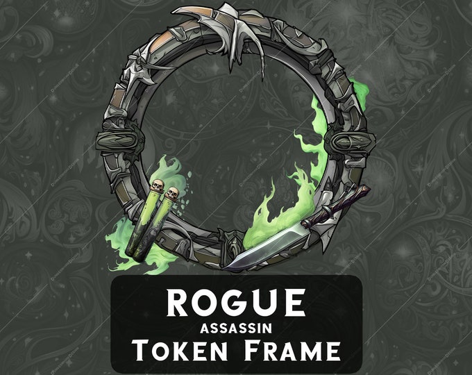 Druid Circle of Moon Token Frame Dnd for Roll20 Token Border Tabletop ...