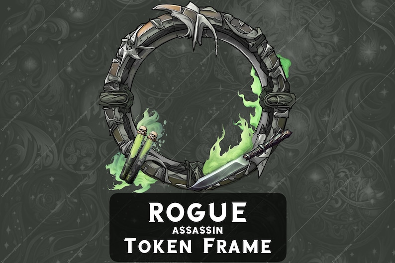 Rogue Assassin Token Frame for Roll20 Token Border for Dnd Tabletop ...