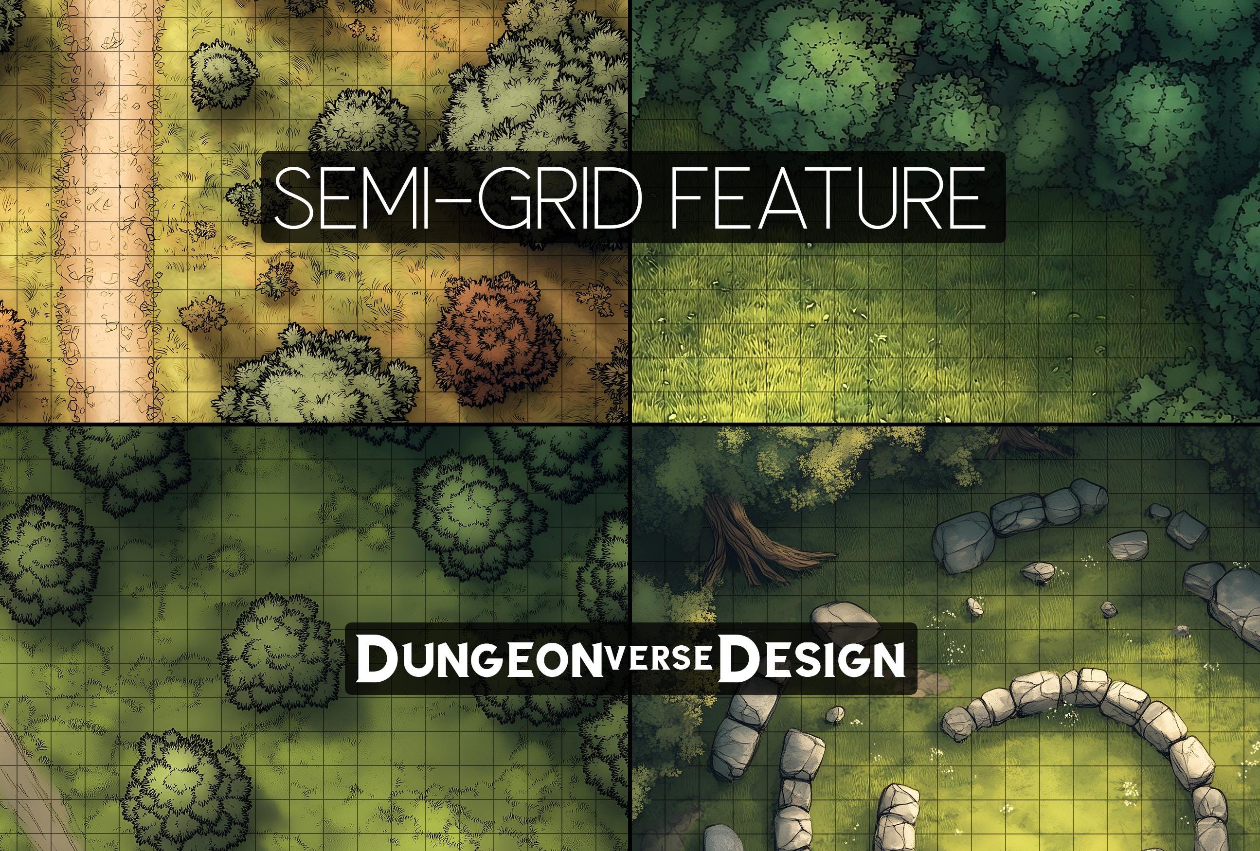 RPG Battlemap: Forest Dnd Battle Map Woods for Roll20 Woodland ...