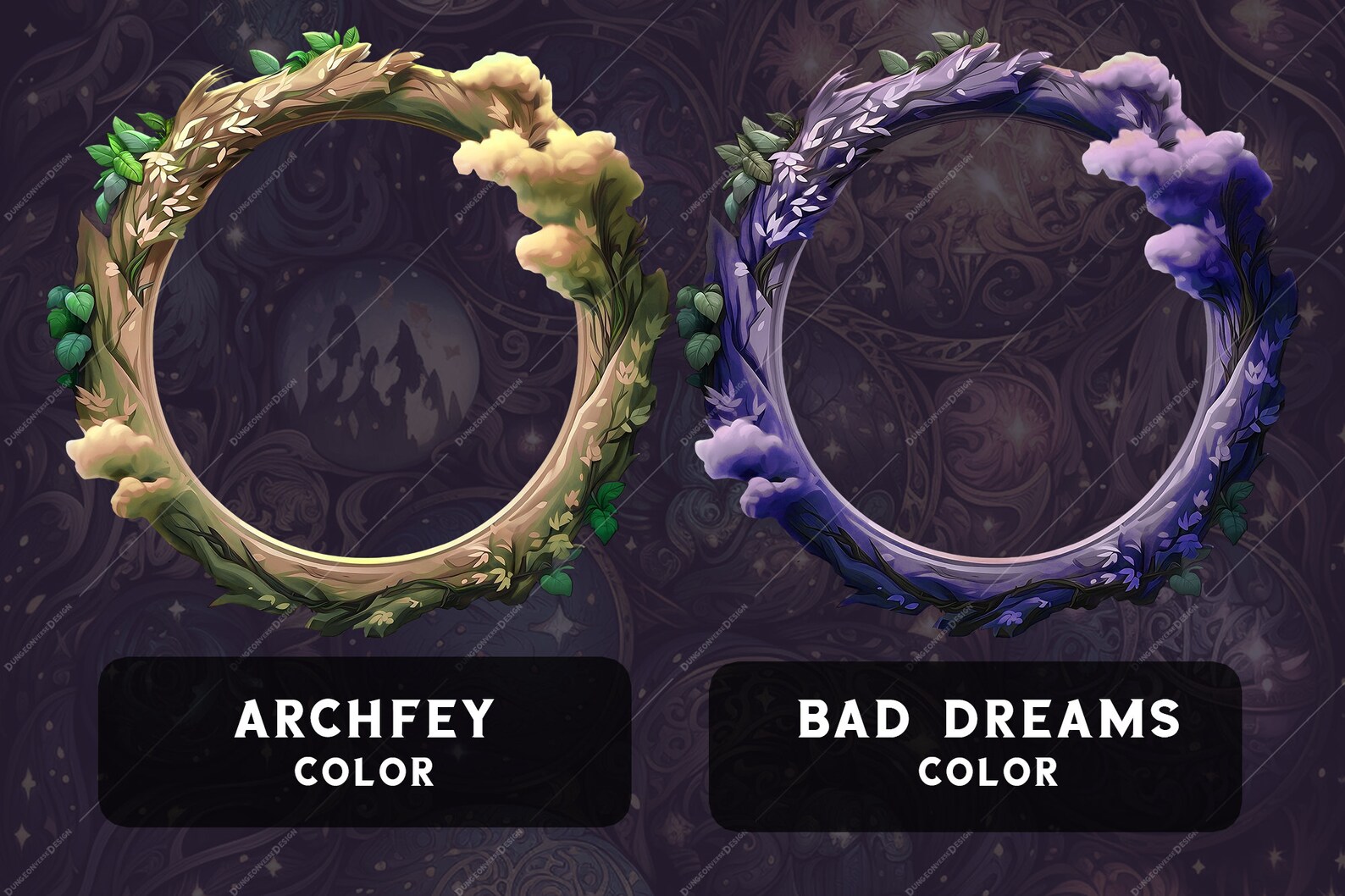 Druid Circle of Dreams Token Frame Dnd 5e for Roll20 Token Border ...