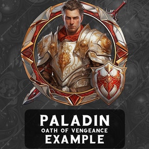 Paladin Oath of Vengeance Token Frame for Roll20 Token Border for Dnd ...