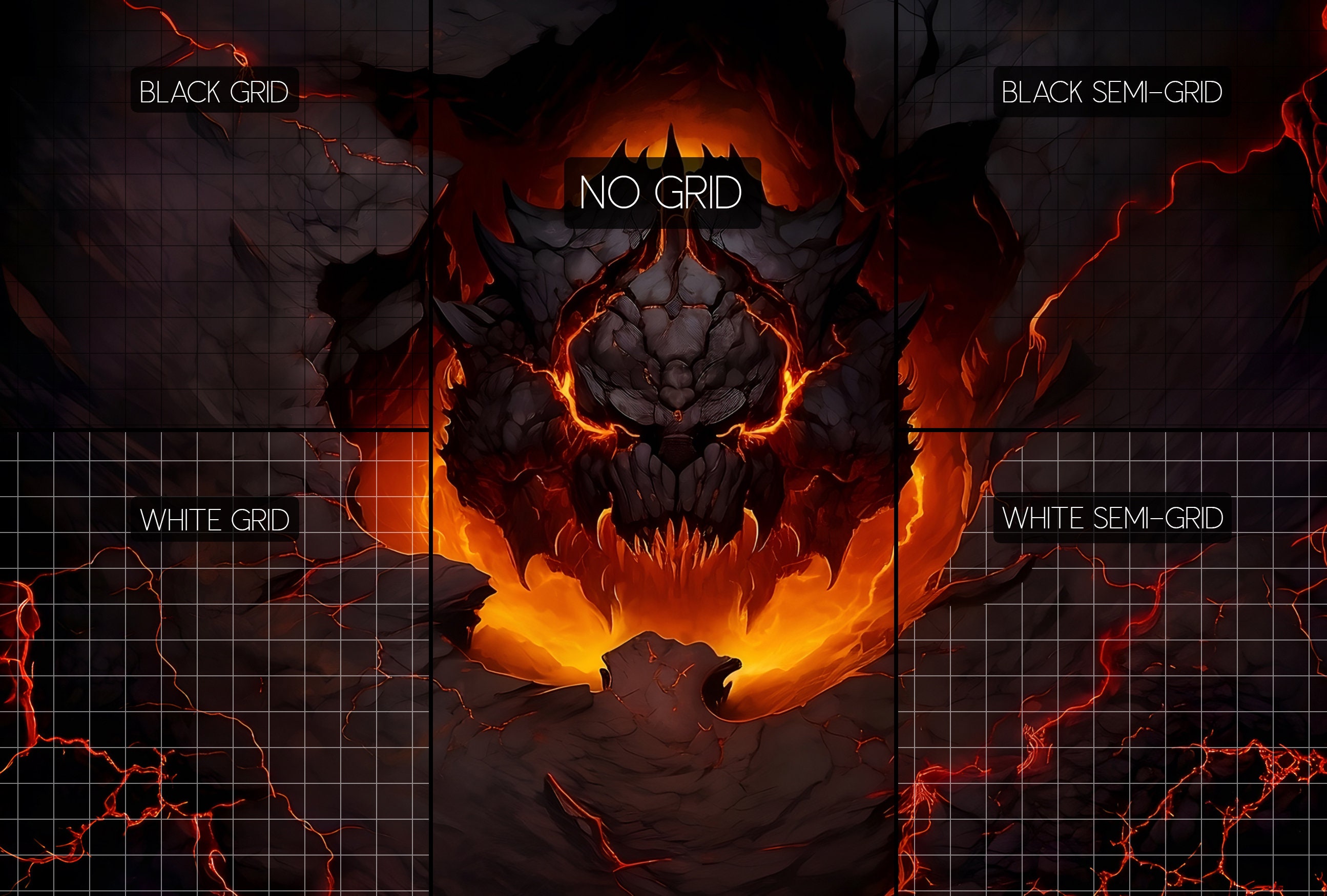 RPG Battlemap: Demonic Volcano Dnd Lava Battle Map for Roll20 - Etsy