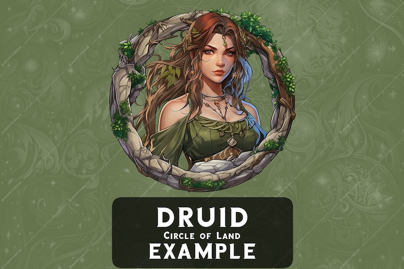 Druid Circle of Land Token Frame DND Roll20 Token Border for Dnd Tabletop Pathfinder Foundry ...
