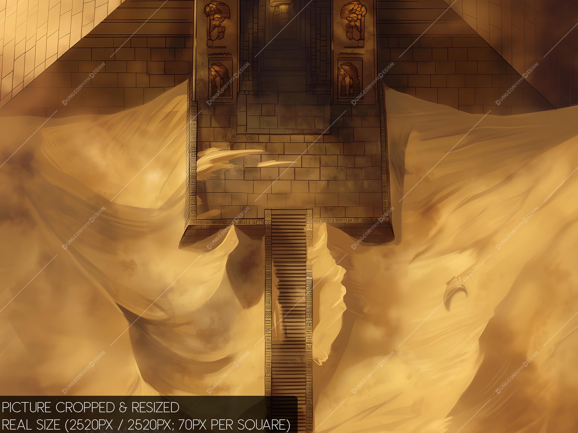 RPG Battlemap: Death Desert Dnd Sand Dunes Battle Map for Roll20 ...