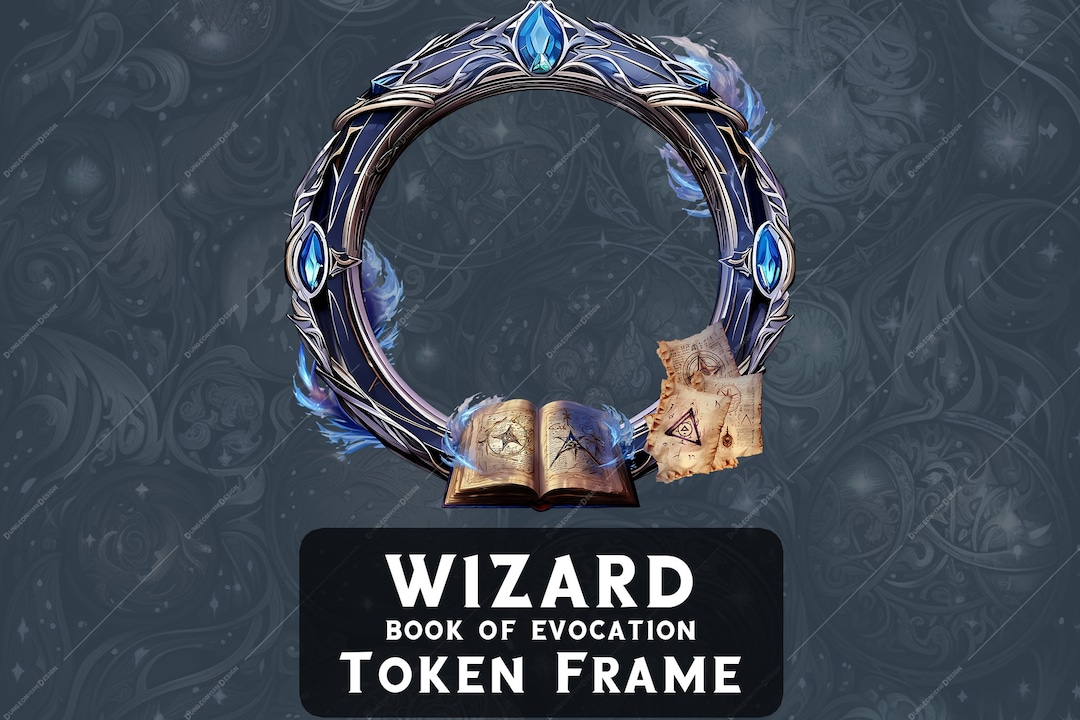 Wizard School of Evocation Token Frame for Roll20 Token Border Dnd ...