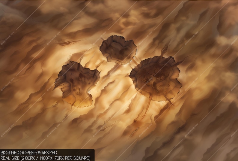 RPG Battlemap: Death Desert Dnd Sand Dunes Battle Map for Roll20 ...