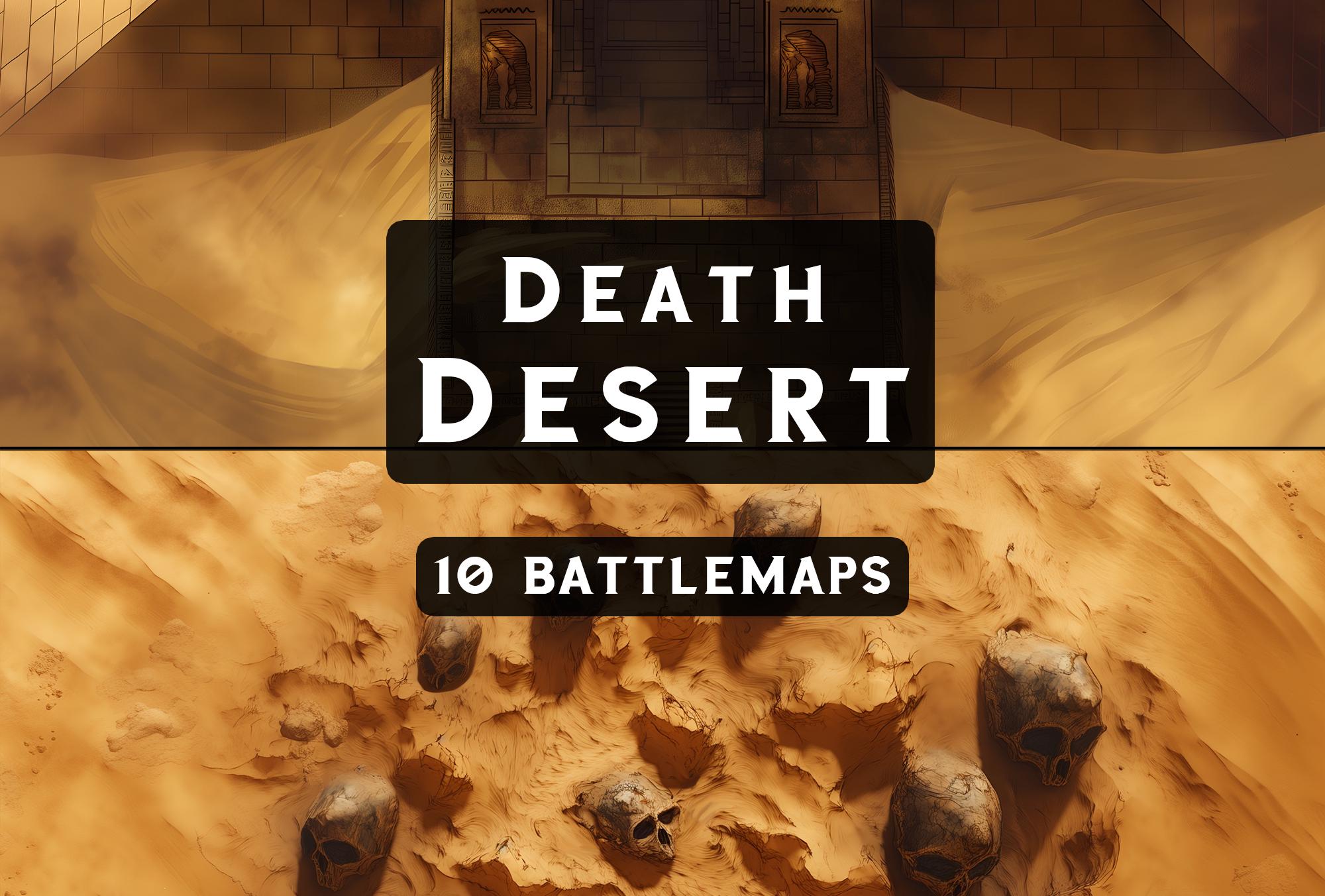 RPG Battlemap: Death Desert Dnd Sand Dunes Battle Map for Roll20 ...