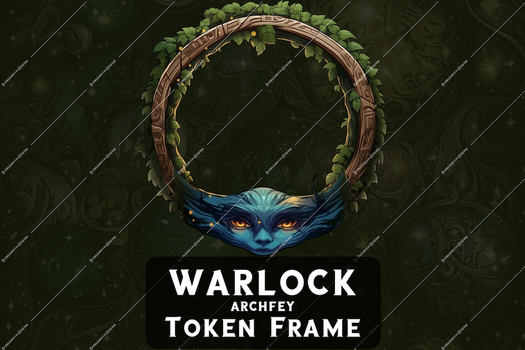 Warlock Archfey Patron Token Frame Dnd for VTT Roll20 Token - Etsy