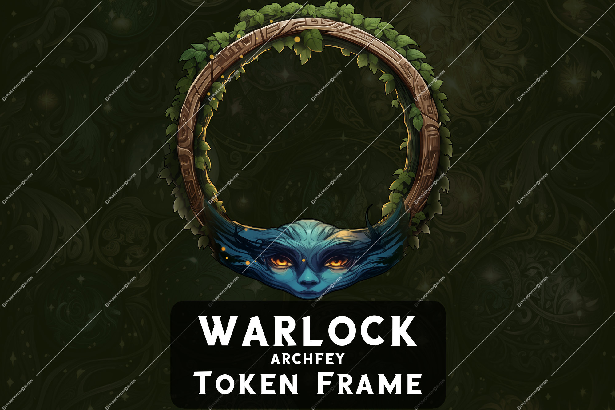 Warlock Archfey Patron Token Frame Dnd for VTT Roll20 Token - Etsy