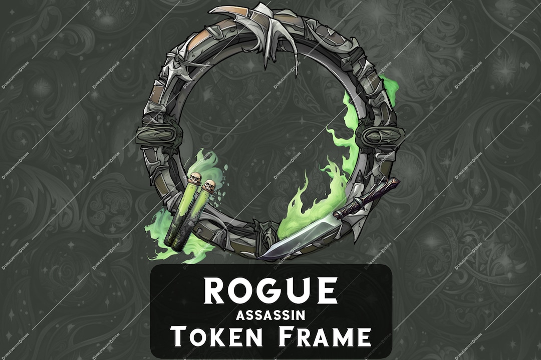 Rogue Assassin Token Frame for Roll20 Token Border for Dnd Tabletop ...