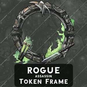 Rogue Assassin Token Frame for Roll20 Token Border for Dnd - Etsy
