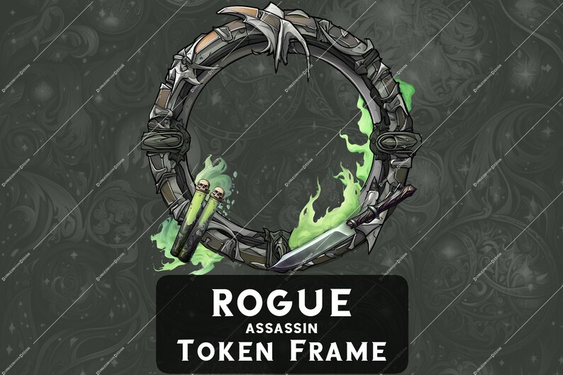 Rogue Assassin Token Frame for Roll20 Token Border for Dnd Tabletop ...