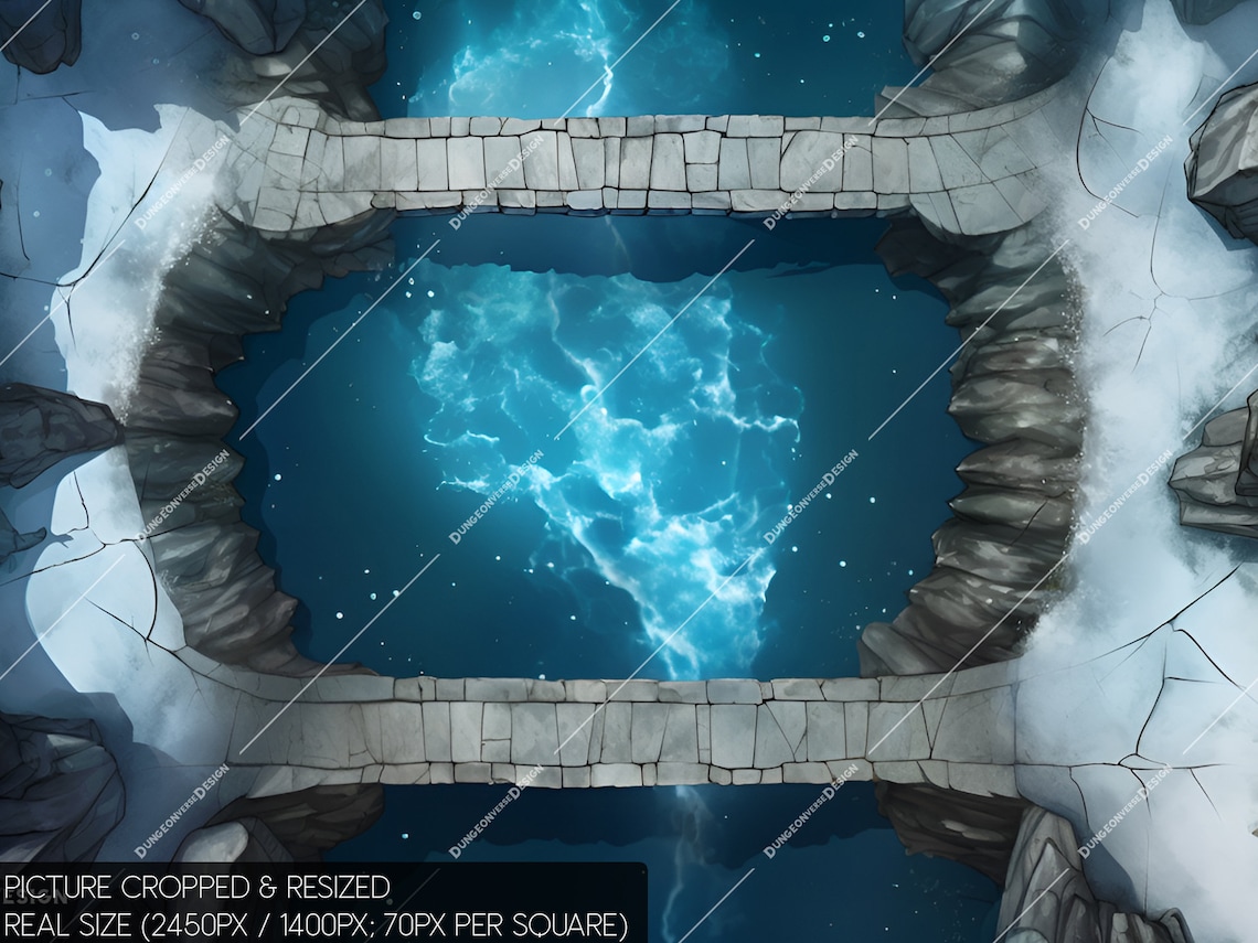 RPG Battlemap: Frostbite Mountain Dnd Snow Battle Map for Roll20 ...