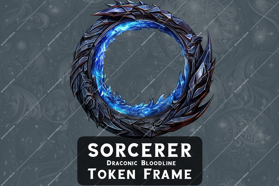 Sorcerer Draconic Bloodline Token Frame for Roll20 Token Border for Dnd ...