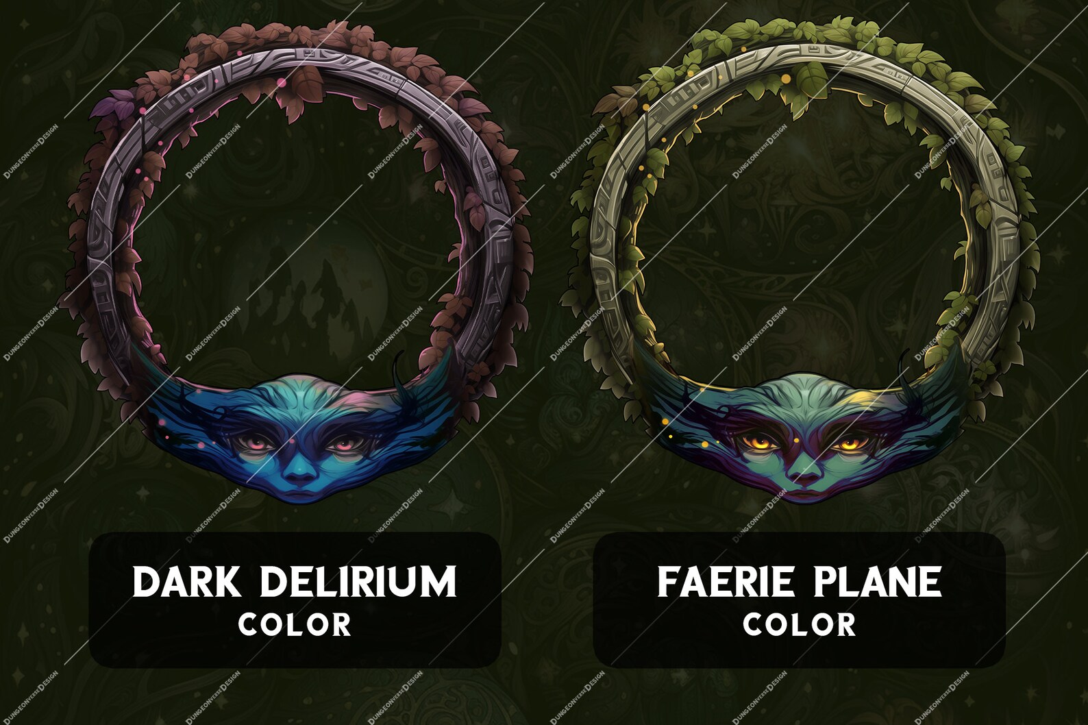 Warlock Archfey Patron Token Frame Dnd for VTT Roll20 Token - Etsy