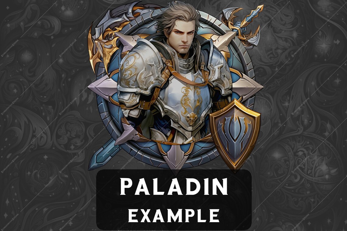 Paladin Token Frame for Roll20 Token Border Dnd Tabletop Pathfinder ...