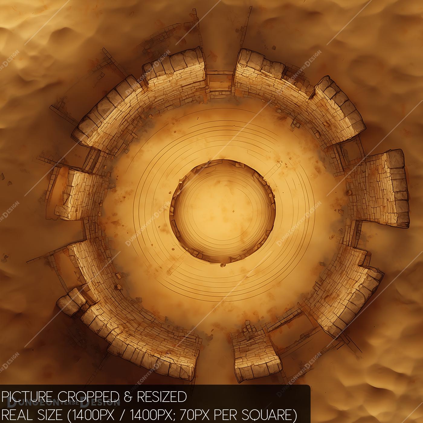 RPG Battlemap: Death Desert Dnd Sand Dunes Battle Map for Roll20 ...