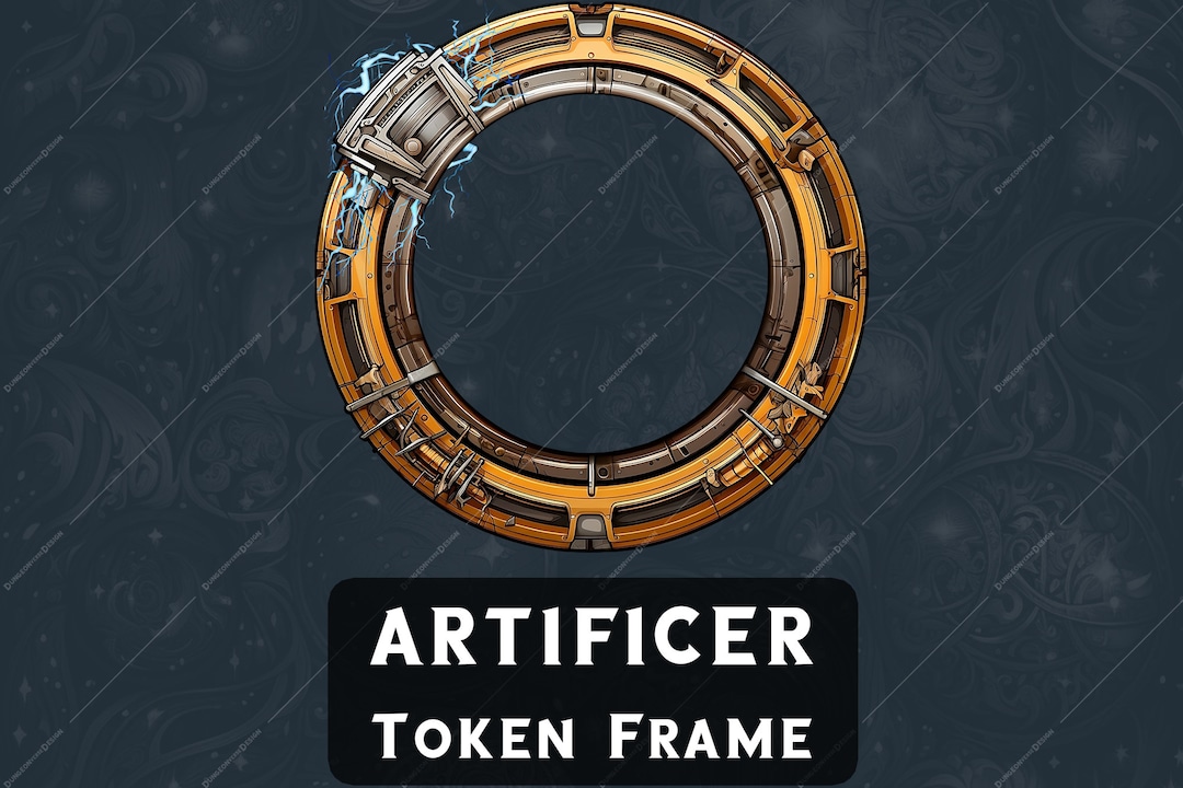 Artificer Token Frame Dnd for VTT Roll20 Token Border Dnd Tabletop Pathfinder Foundry Digital ...