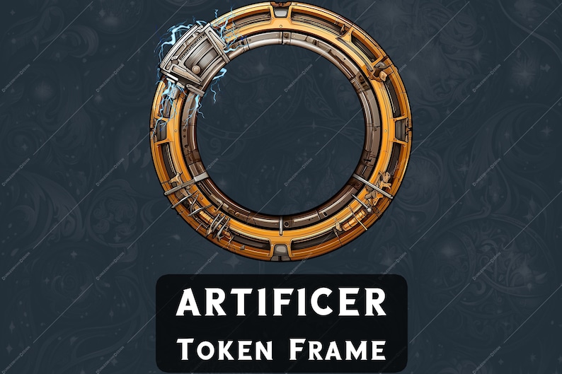 Artificer Token Frame Dnd for VTT Roll20 Token Border Dnd Tabletop Pathfinder Foundry Digital ...