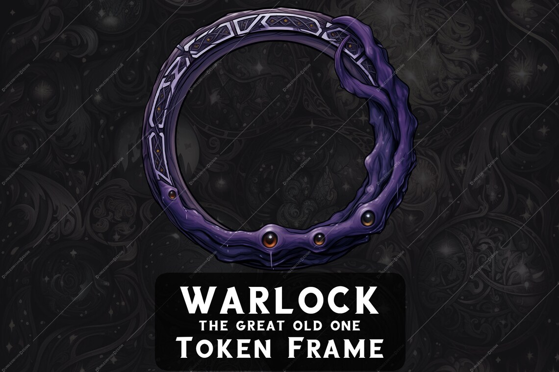 Warlock the Great Old One Patron Token Frame Dnd for VTT Roll20 Token ...