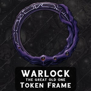 Warlock the Great Old One Patron Token Frame Dnd for VTT Roll20 Token ...