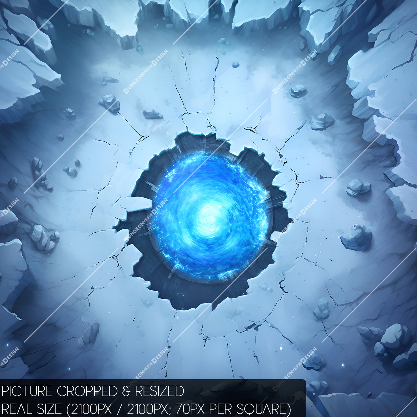 RPG Battlemap: Frostbite Mountain Dnd Snow Battle Map for Roll20 ...