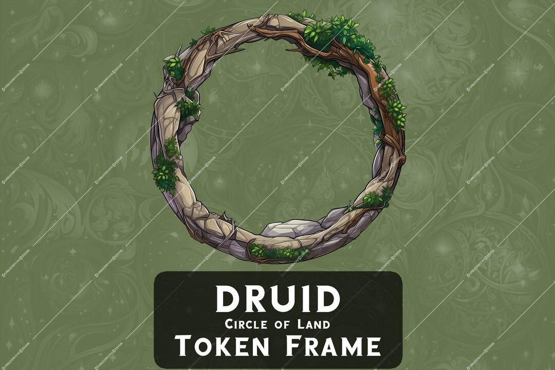 Druid Circle of Land Token Frame DND Roll20 Token Border for Dnd ...