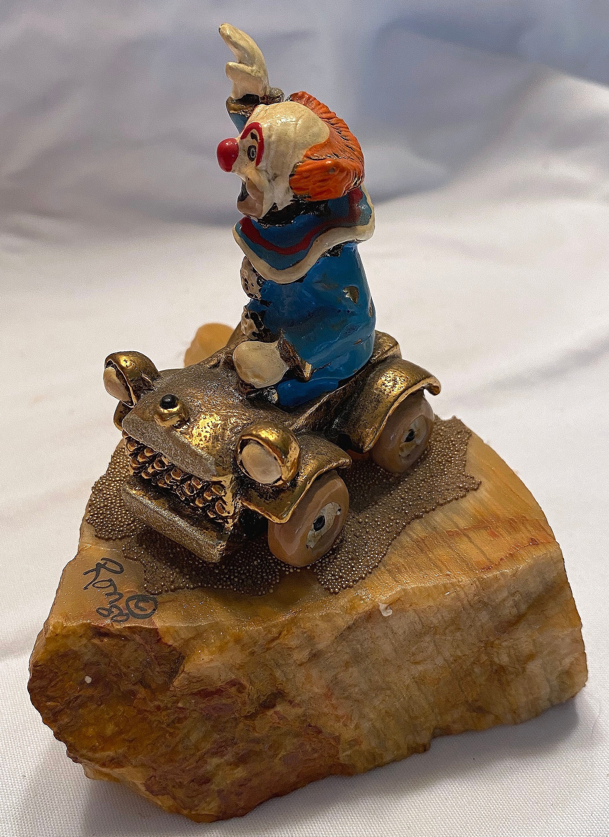 Vintage Signed 1980 Ron Lee Bozo Riding in Car - Etsy