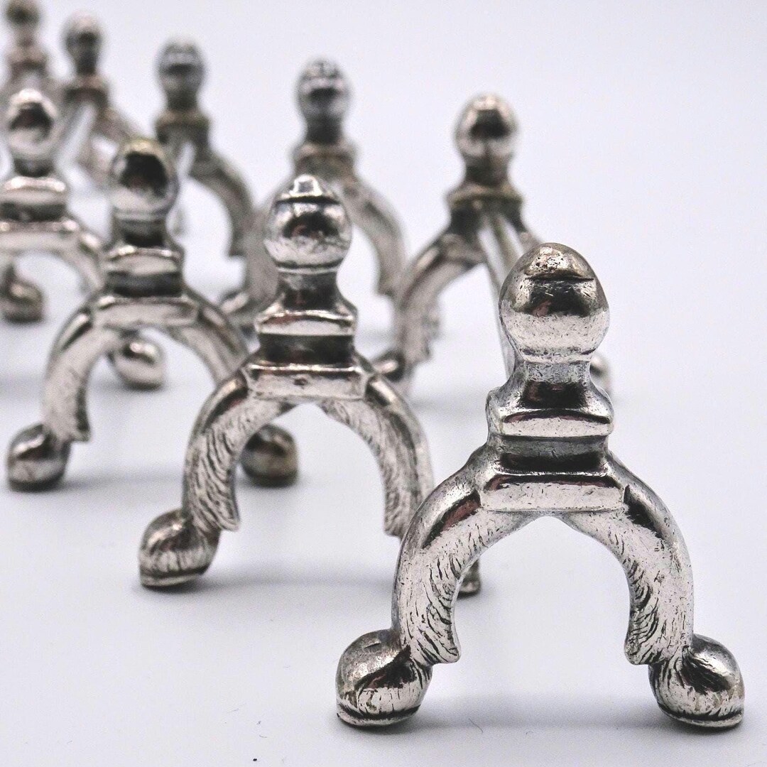 11 Knife Rests in the Shape of Ram's Legs by the Belgian Company ...