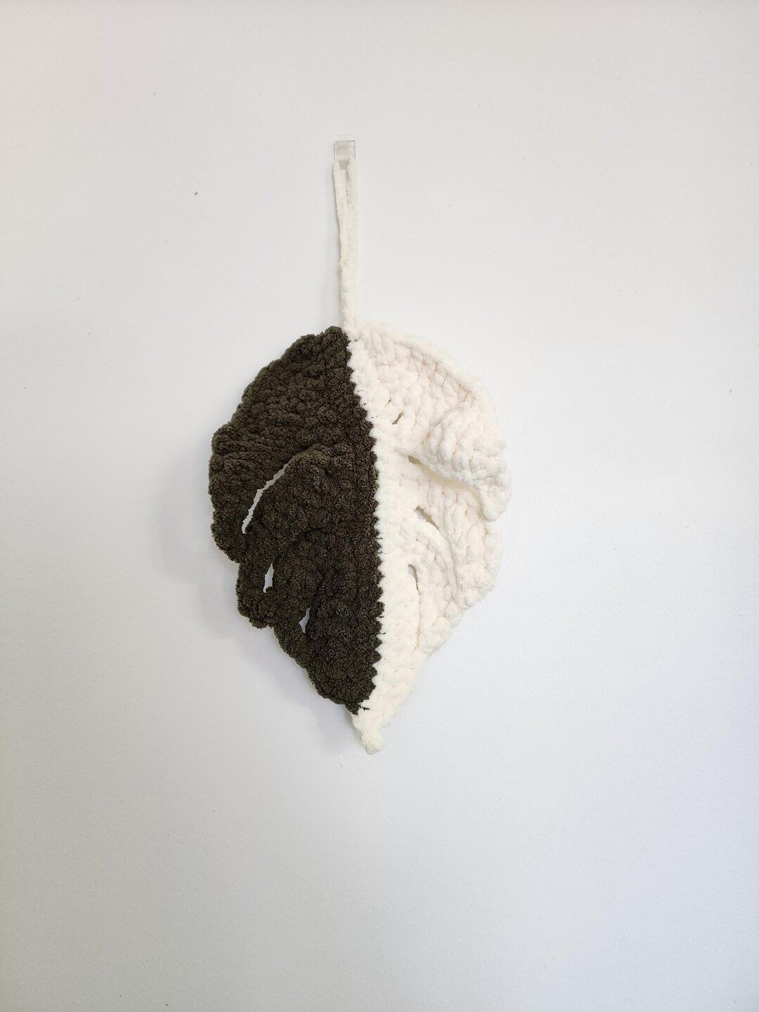 Monstera Albo Crochet Pattern: Swiss Cheese Leaf (english PDF Pattern ...
