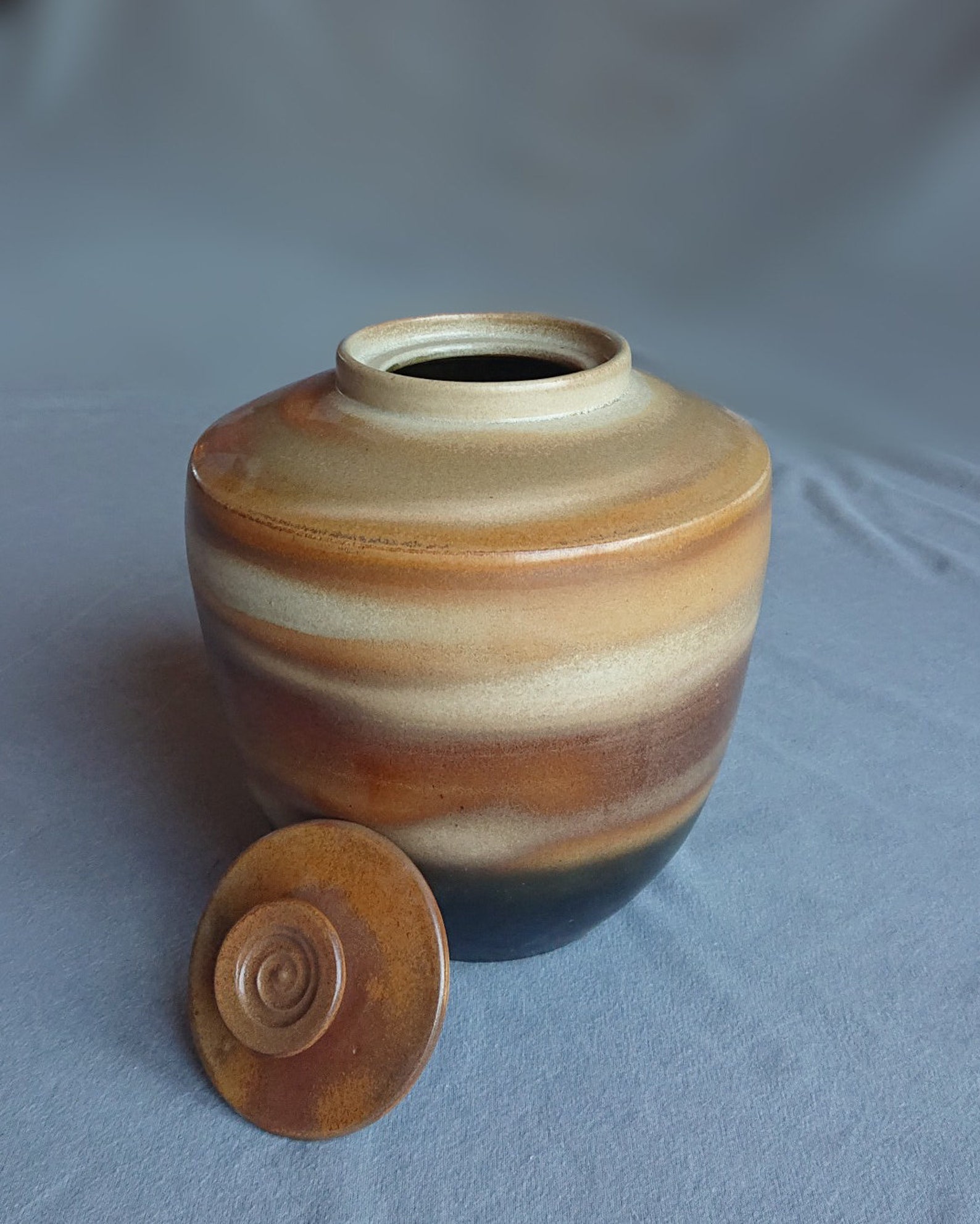 Handmade Ceramic Cremation Urn for Ashes Burial Container Memorial Urn ...