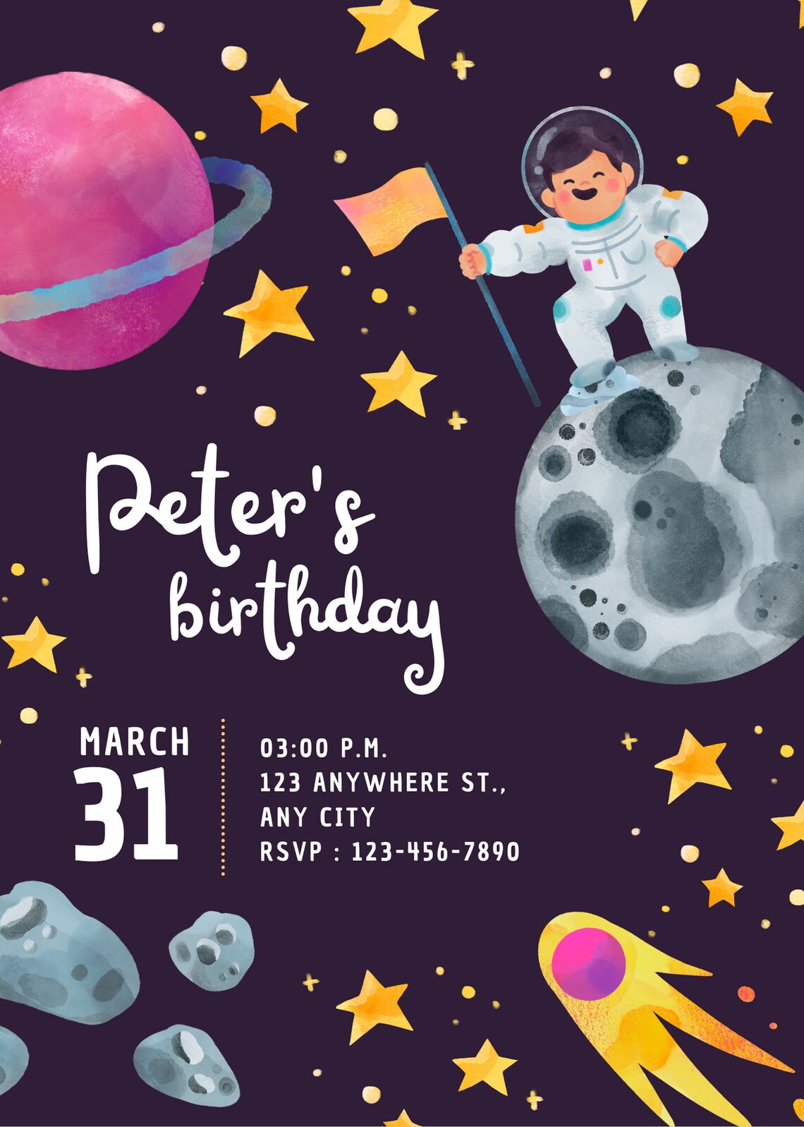 Printable Birthday Card, Instant Download Cards for Birthday, Birthday ...