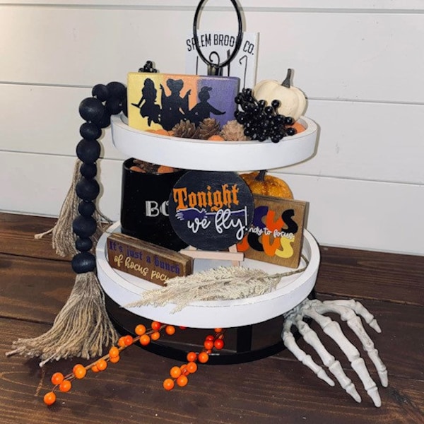 Halloween Tier Tray Decor - Etsy