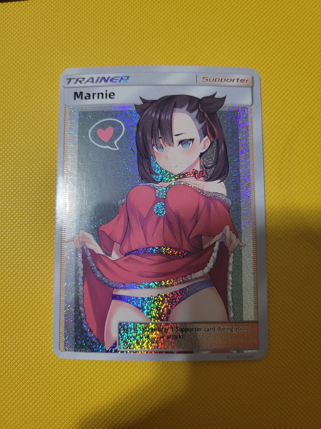 Pokemon Tcg Holo Custom Marnie Trainer Waifu - Etsy