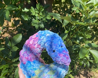 Cute Pink Fluffy Plush Toy Caterpillar Suzie the Pink Striped Snuggle ...