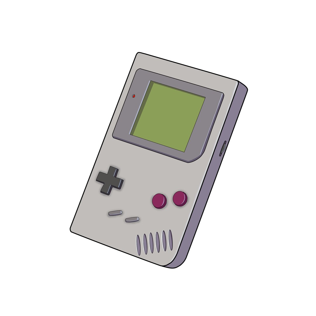Gameboy-inspired 2x3 Sticker | Retro Gaming Console Vinyl Decal | Gamer ...