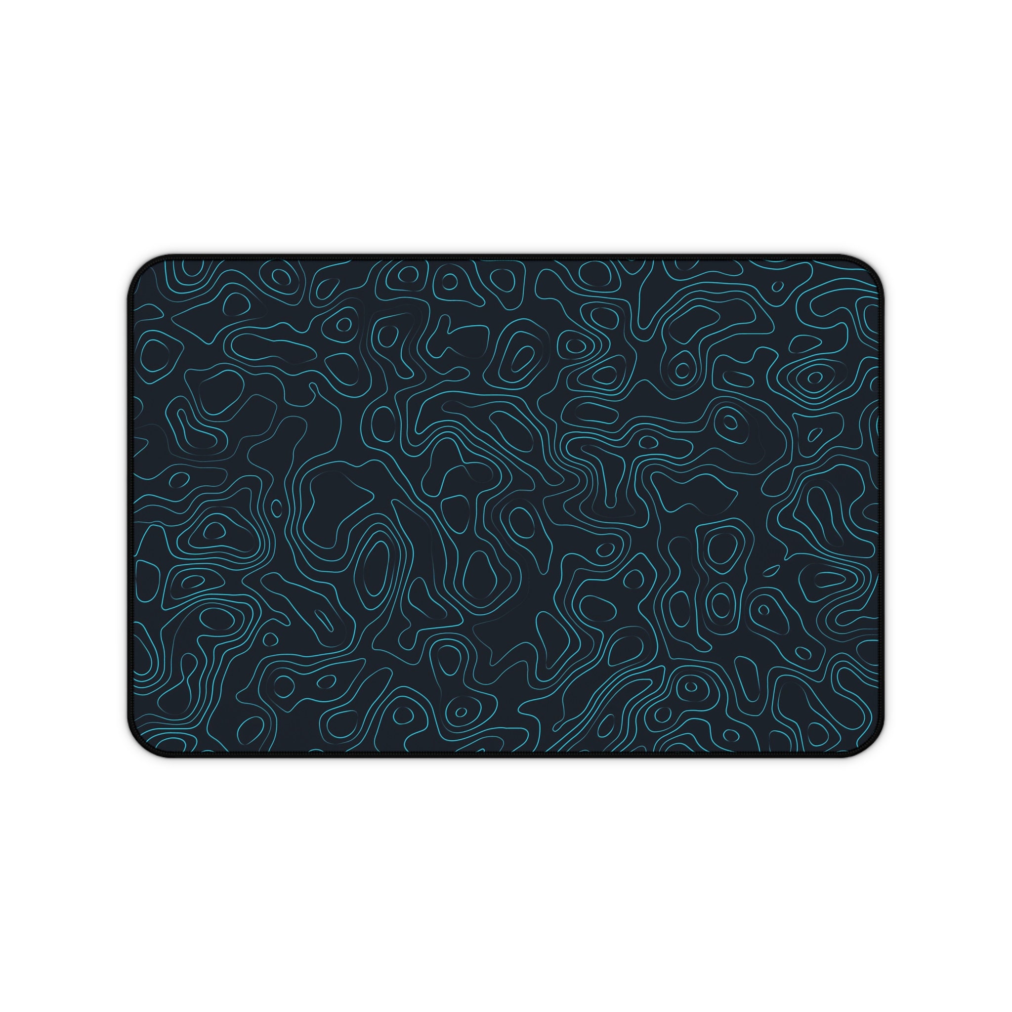 Topographic Mousepad blue Black - Etsy
