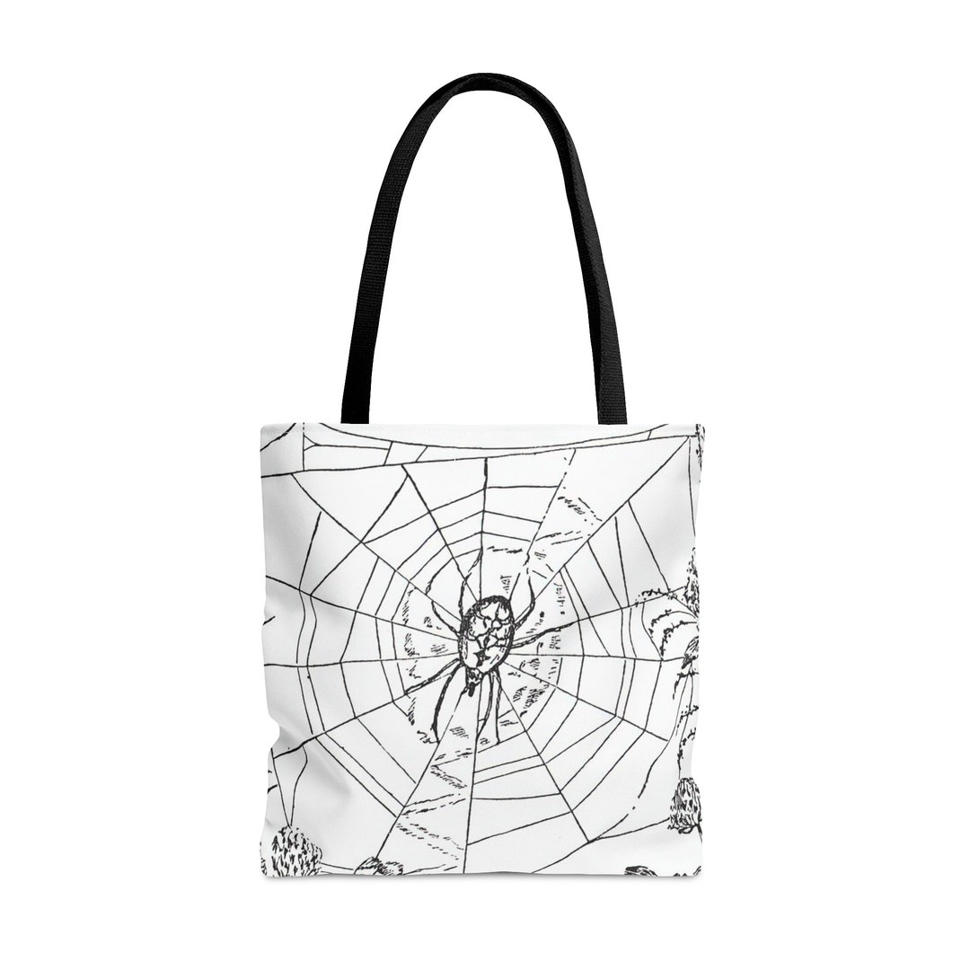 Spider in a Spiders Web - Tote Bag - Double Sided - Vintage ...