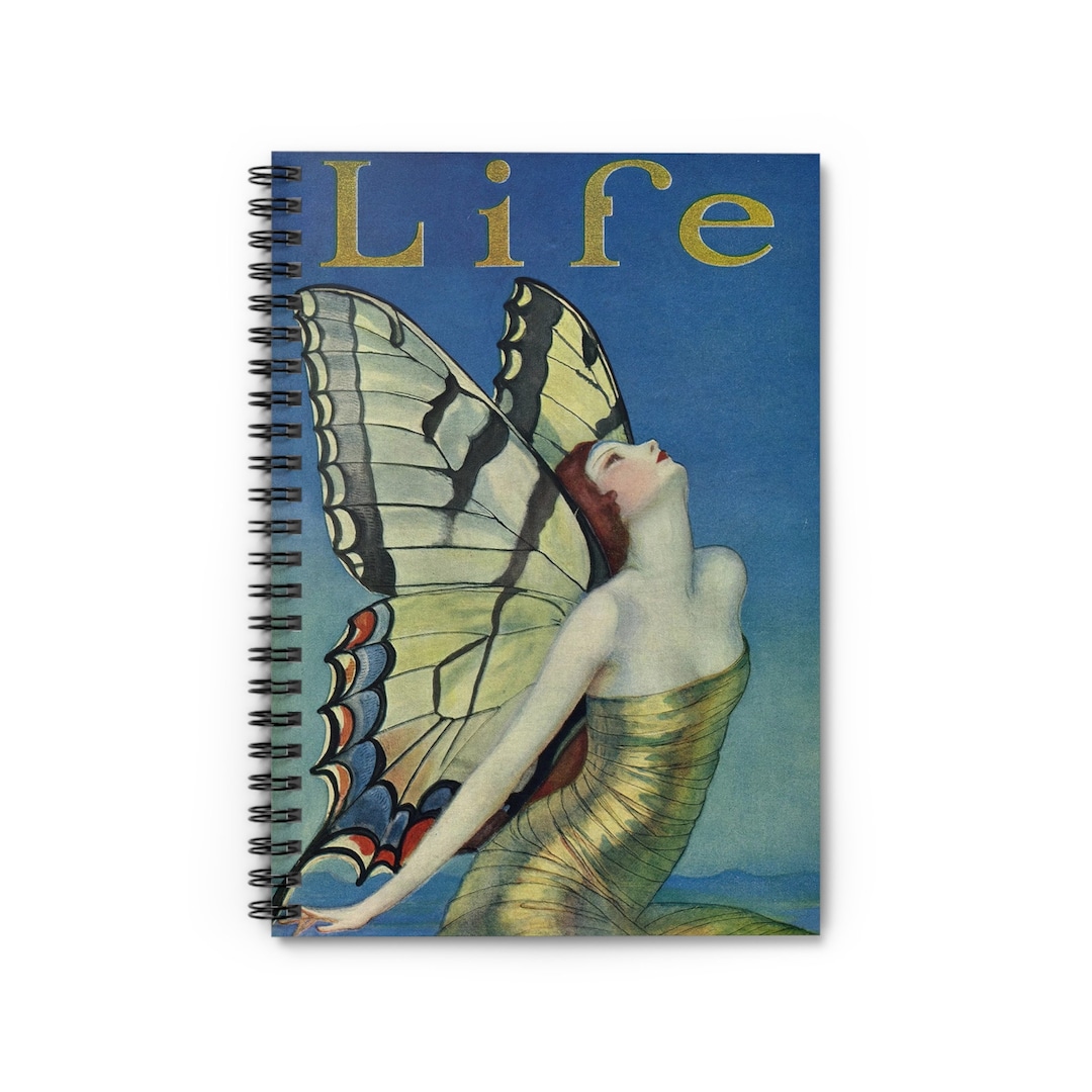 Vintage Life Magazine Butterfly Woman - Reproduction Illustration ...