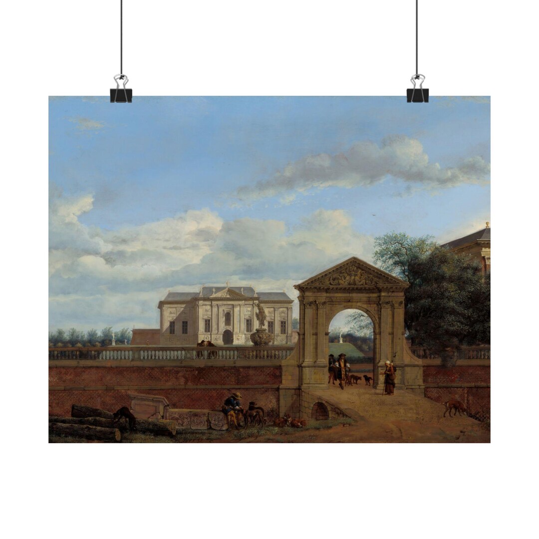 An Architectural Fantasy, C. 1670 - Jan Van Der Heyden - Dutch - Matte ...