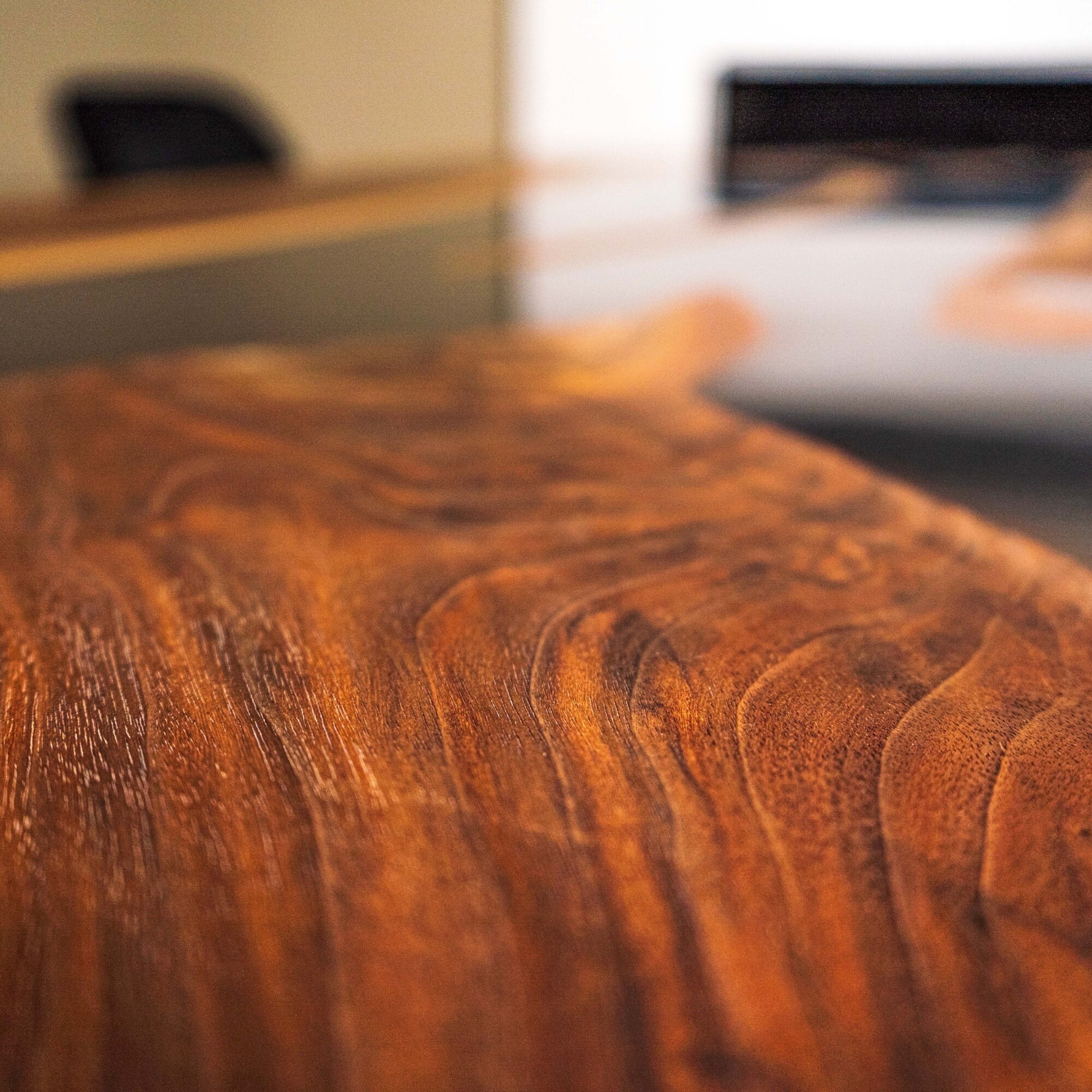 Walnut Epoxy River Table, Custom 90 X 48 Unique Walnut Table, Black ...