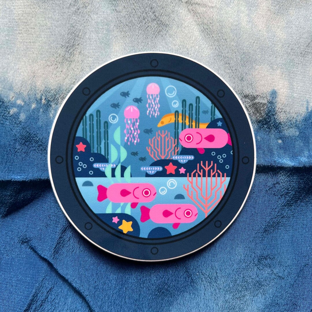 Under the Sea Porthole Sticker - Etsy